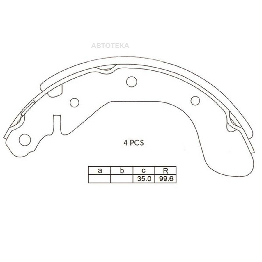 Колодки тормозные барабанные AVANTECH AVANTECH AVS1303