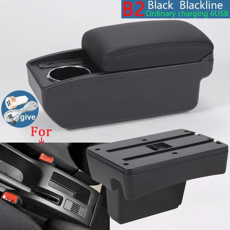Подлокотник для Peugeot 307 B2 Black line 6USB