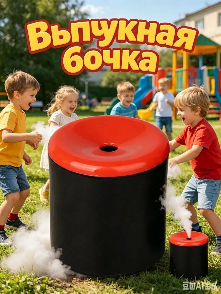 (1шт) Пердящее ведро с забавным звуком пердежа-красный и черный