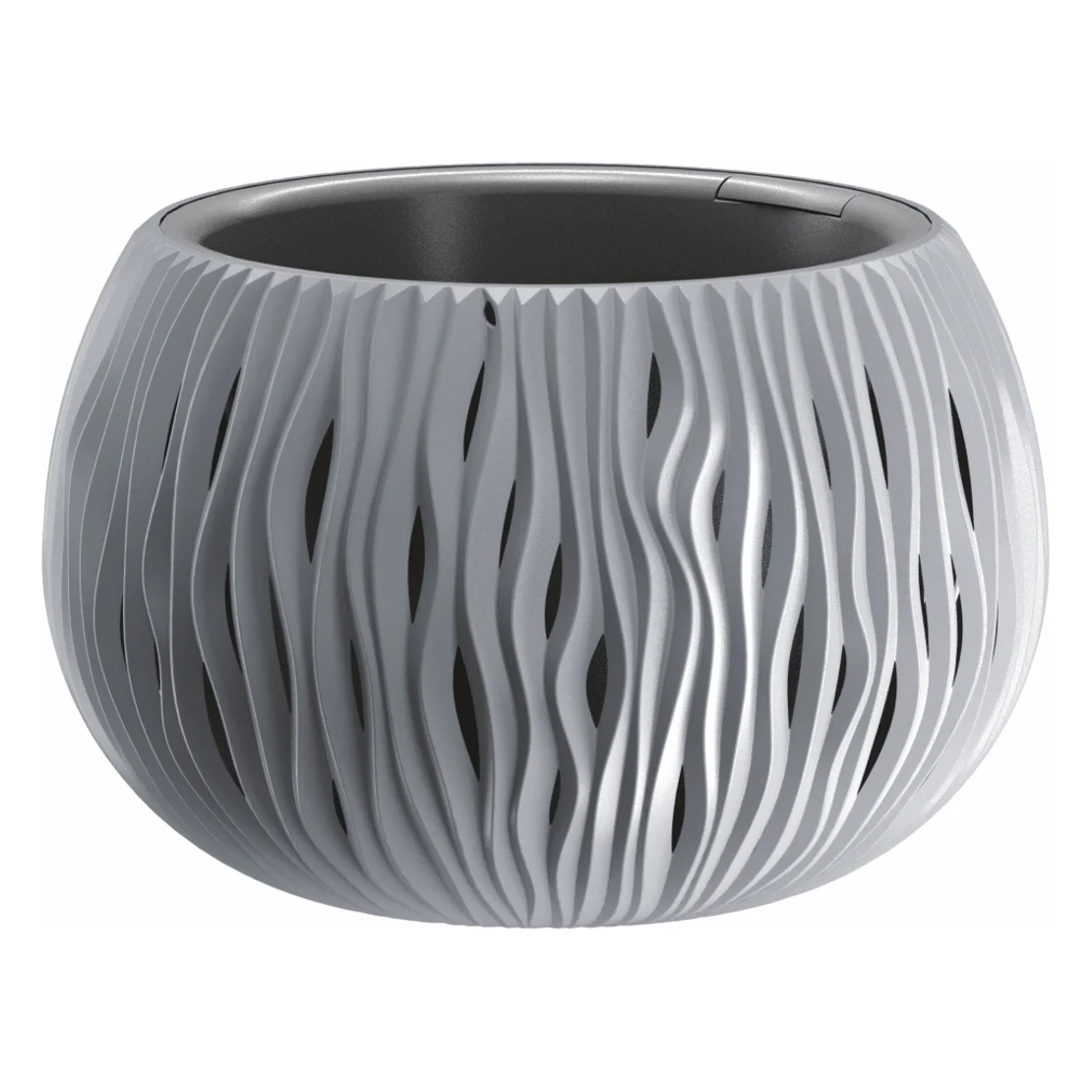 Кашпо Prosperplast SANDY BOWL DSK290-405U, 3.9 л, d = 29 см, морозостойкий пластик, серый