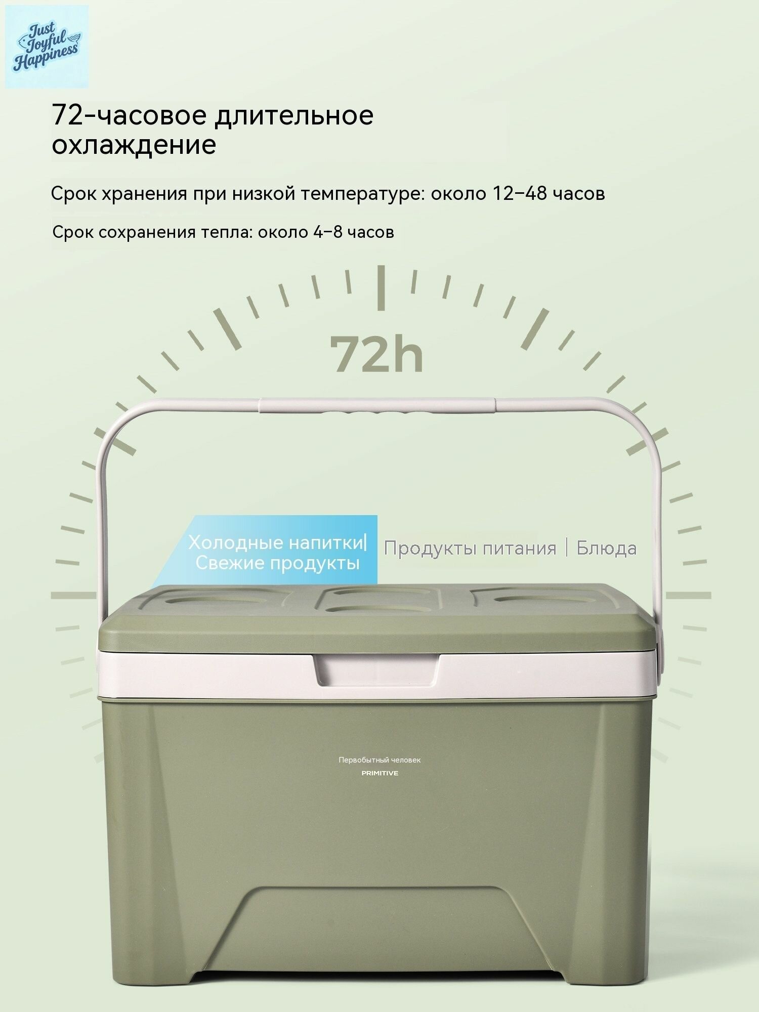 Термоконтейнер 25L для кемпинга с охлаждением 48ч