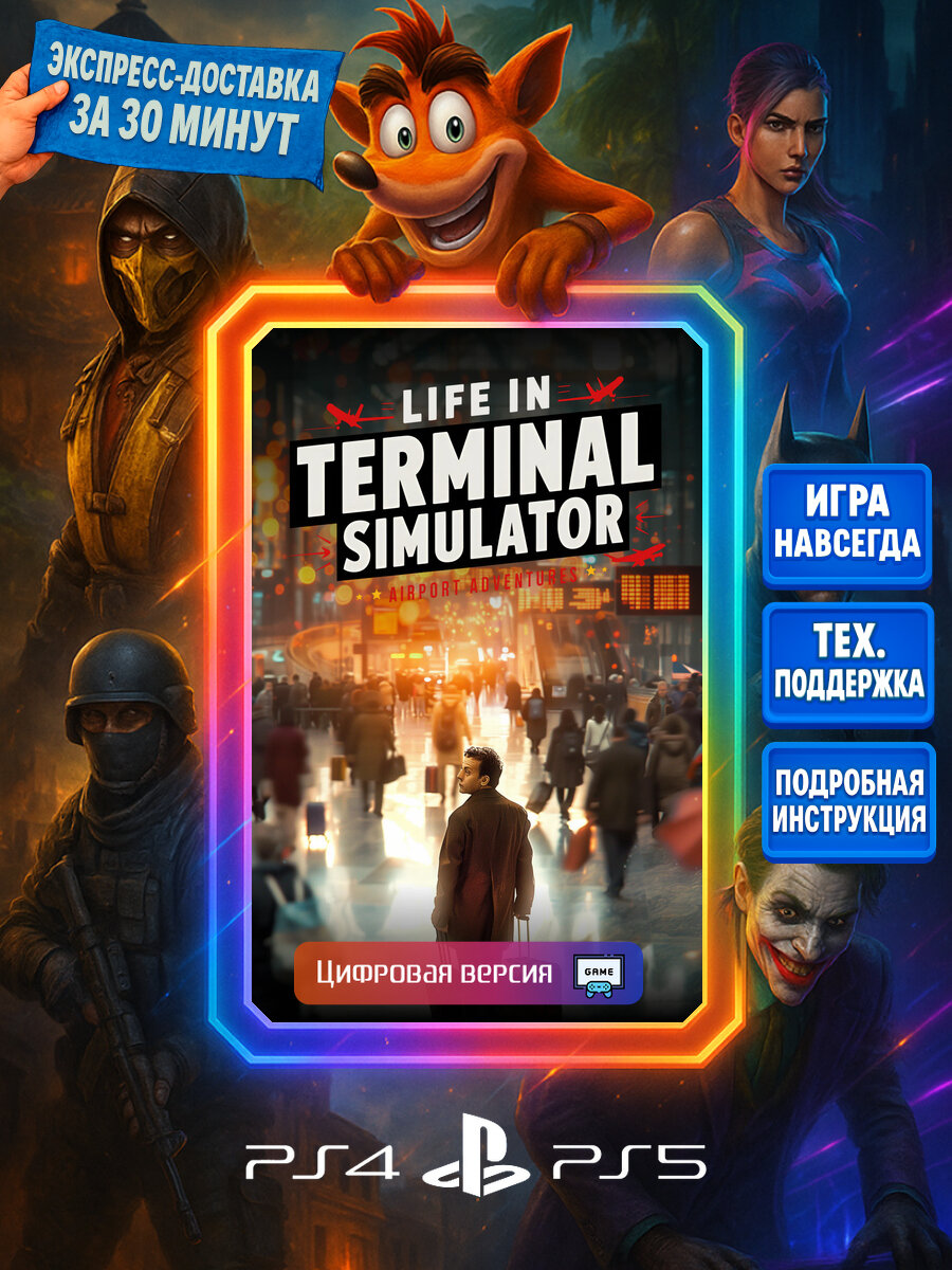 Life in Terminal Simulator : Airport Adventures PS4/PS5 | Моментальная доставка | Английский язык | Имитация