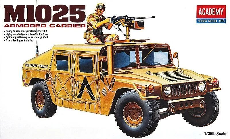 Academy M-1025 ARMORED CARRIER 1/35 сборная модель джип
