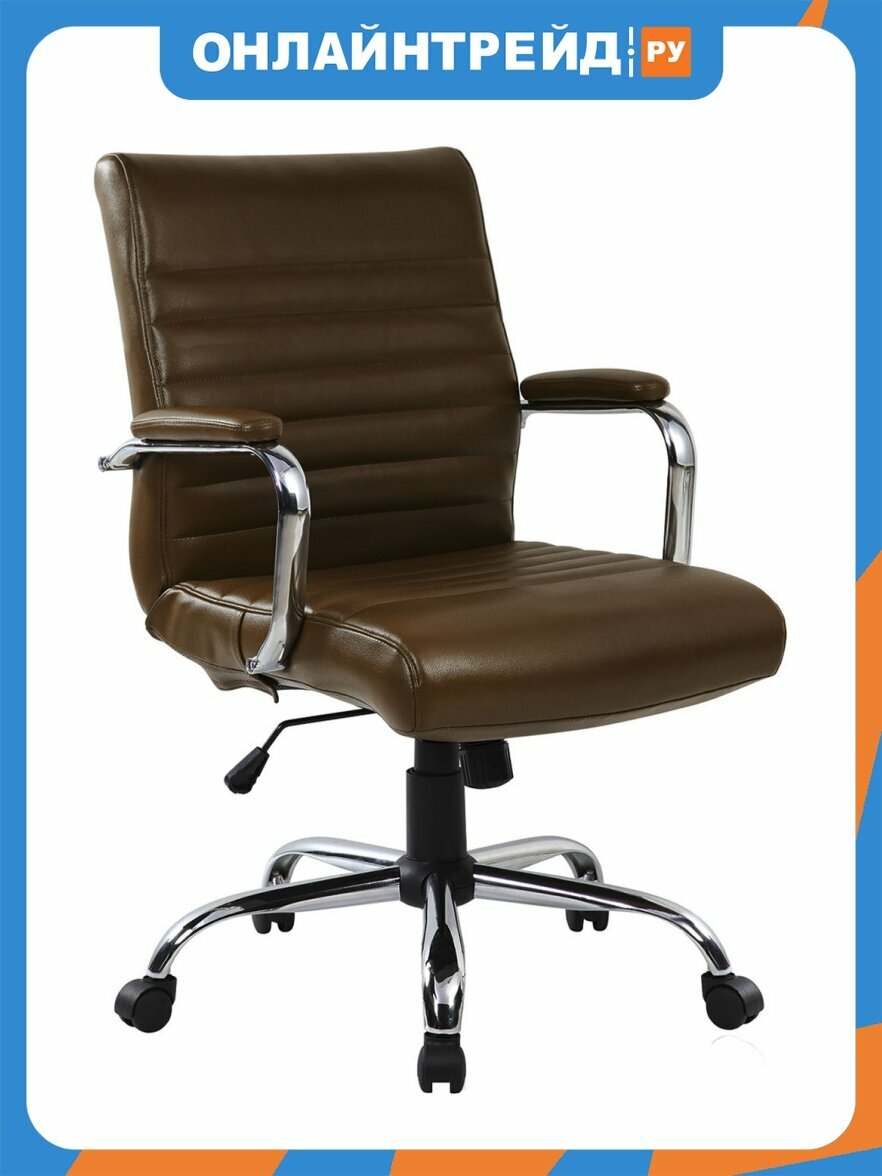 Кресло офисное Riva Chair Kors RCH 9356M Темно-коричневый