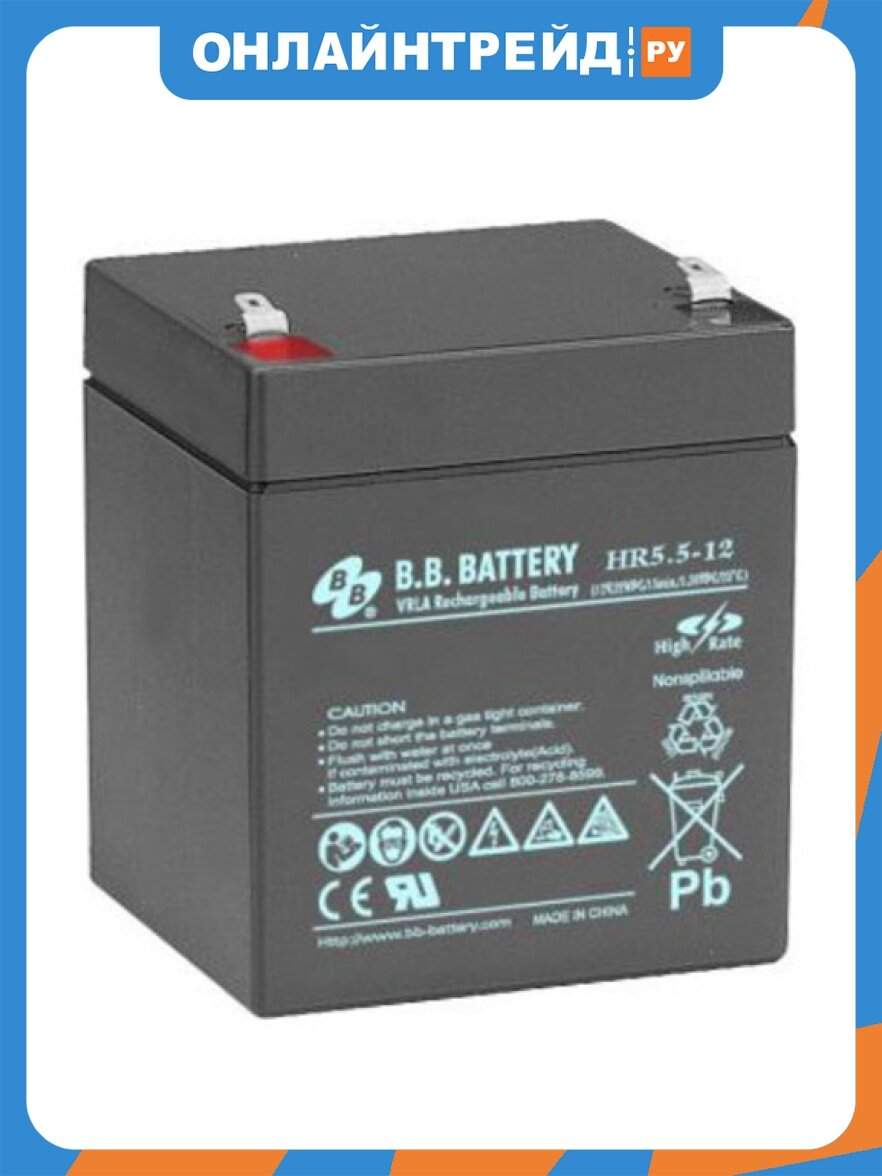 Аккумуляторная батарея для ИБП BB Battery B.B. Battery HRC 5.5-12 12V 5Ah