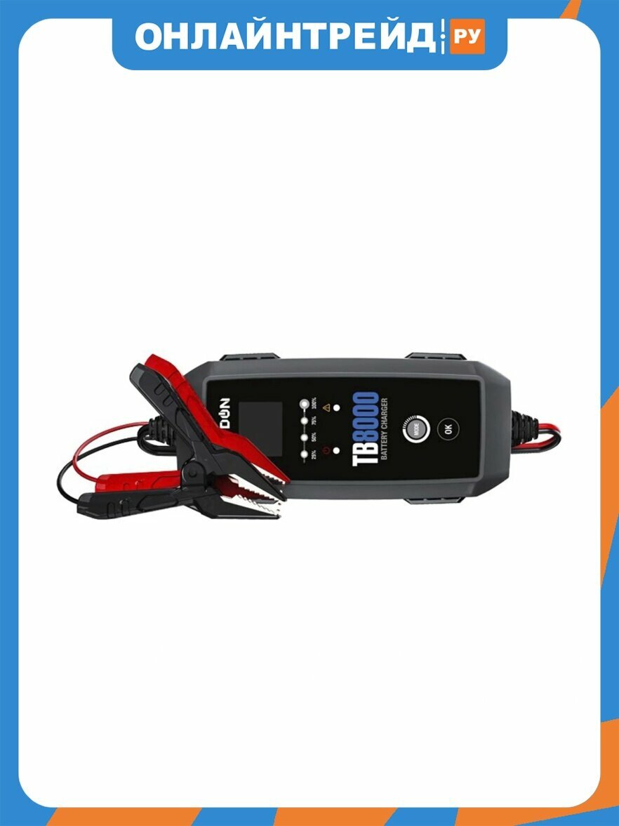 Зарядное устройство Topdon 6-12V 8А 260Ач (автомат) IP 65, TB8000