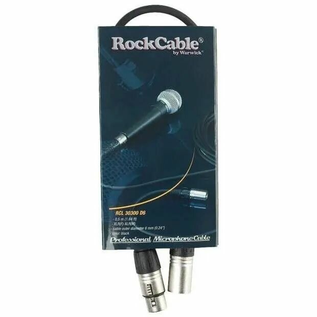 Микрофонный кабель Rockcable RCL30300 D6 0.5 м