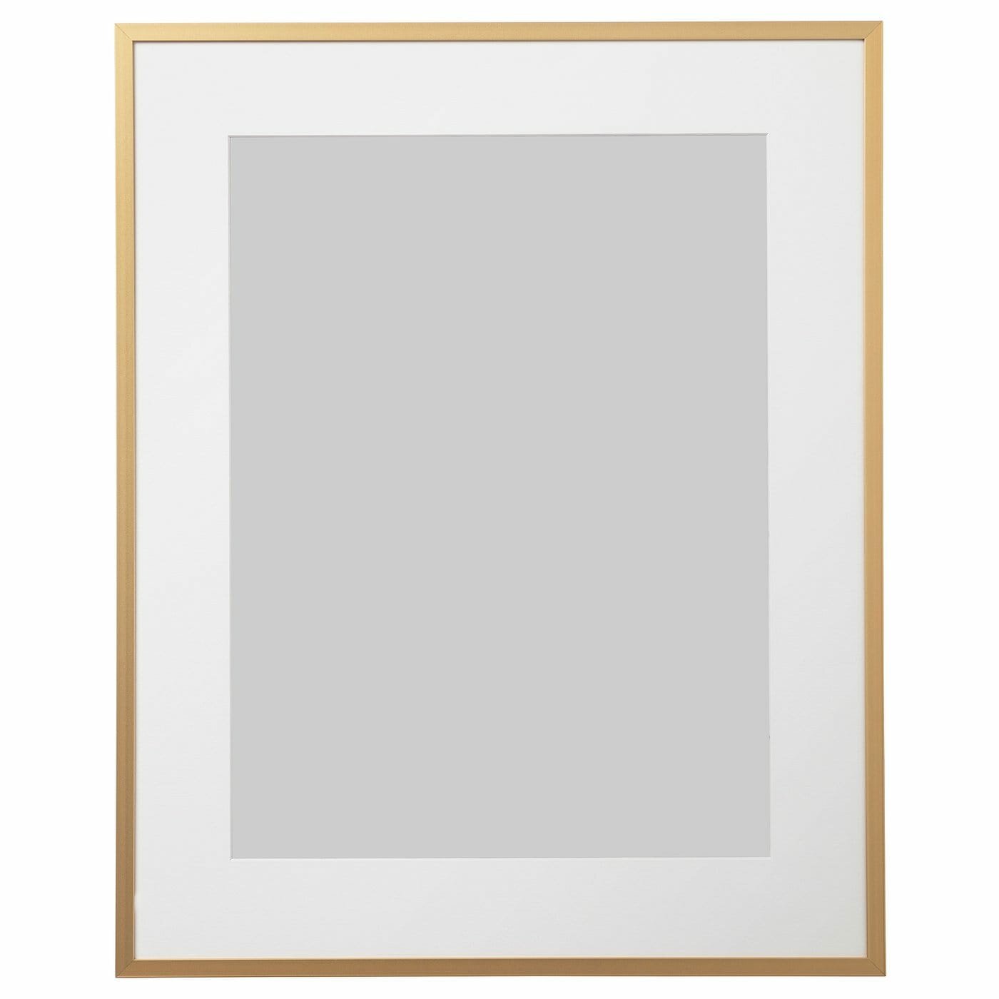 Фоторамка IKEA Lomviken 304.194.59, алюминий, цвет золотистый, 40x50 см