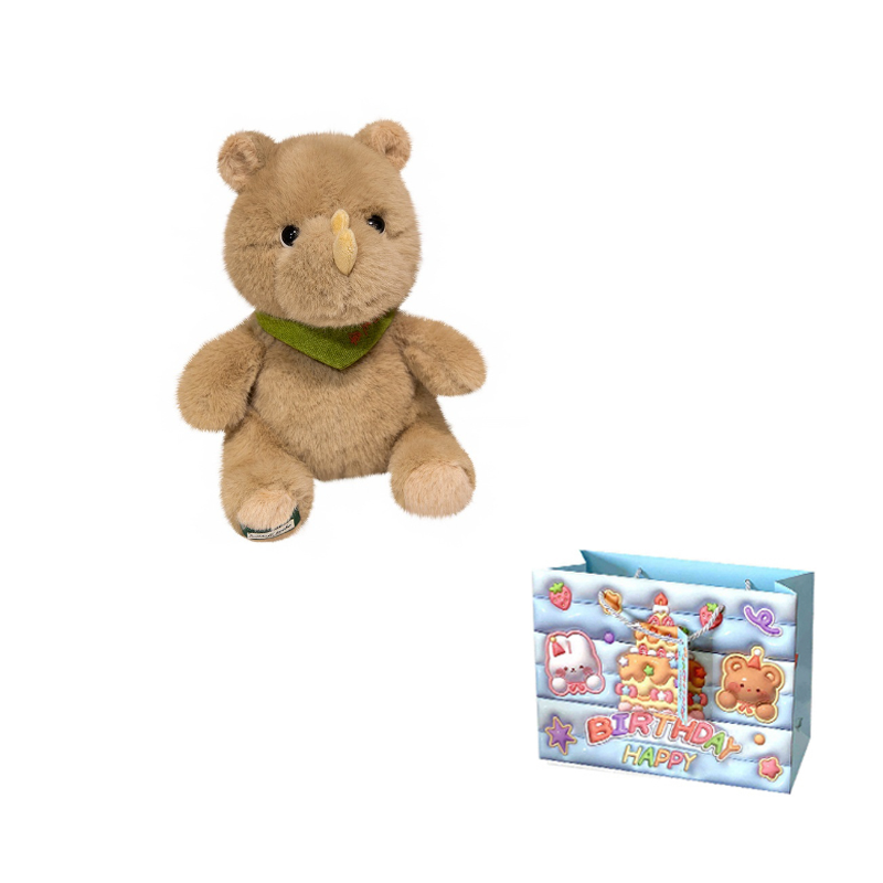 Подарочная сумка унисекс YIHEGE для плюшевых игрушек, 25CM EU, Rhinoceros