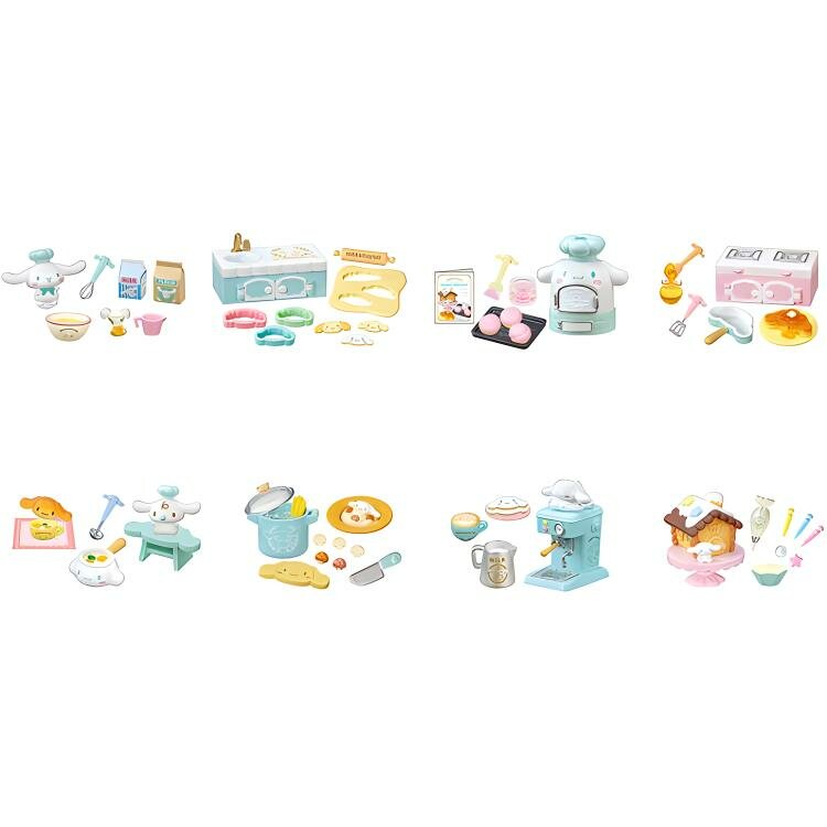 Игрушка-сюрприз унисекс RE-MENT x Sanrio Cinnamoroll Кухонные сладости, 8 шт.