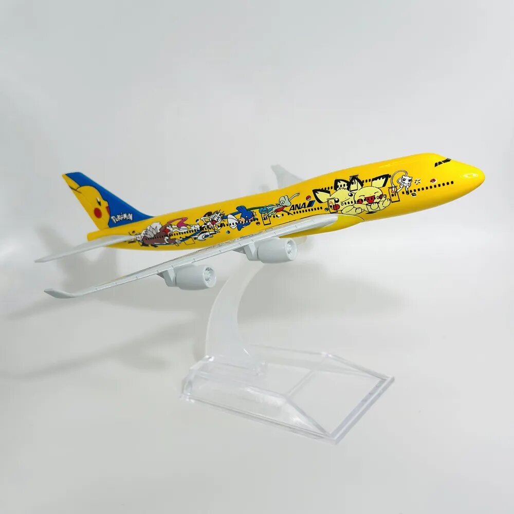 Сборная модель самолета ANA Boeing 747 Pokémon Jumbo, масштаб 1/500, длина 16 см, металл, пластик — фото 1