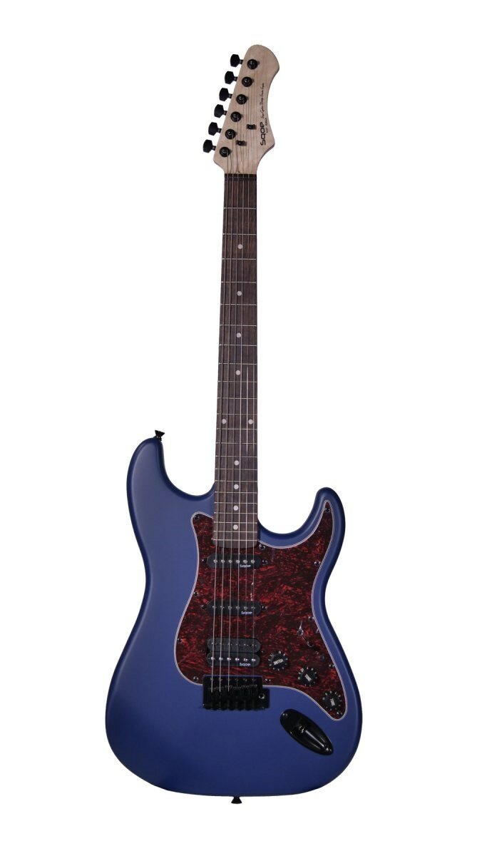 SQOE Sest230 BL Set комплект, электрогитара Stratocaster S+S+H