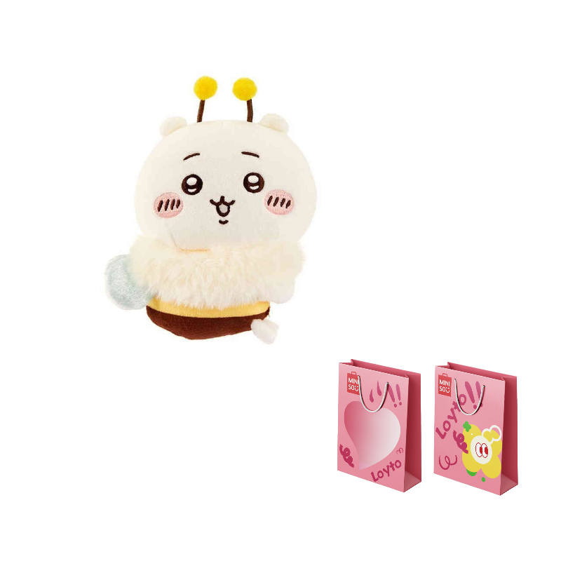 Заколка-пчелка для волос унисекс MINISO Chiikawa, Chiikawa-Cherry Blossom Season Bee