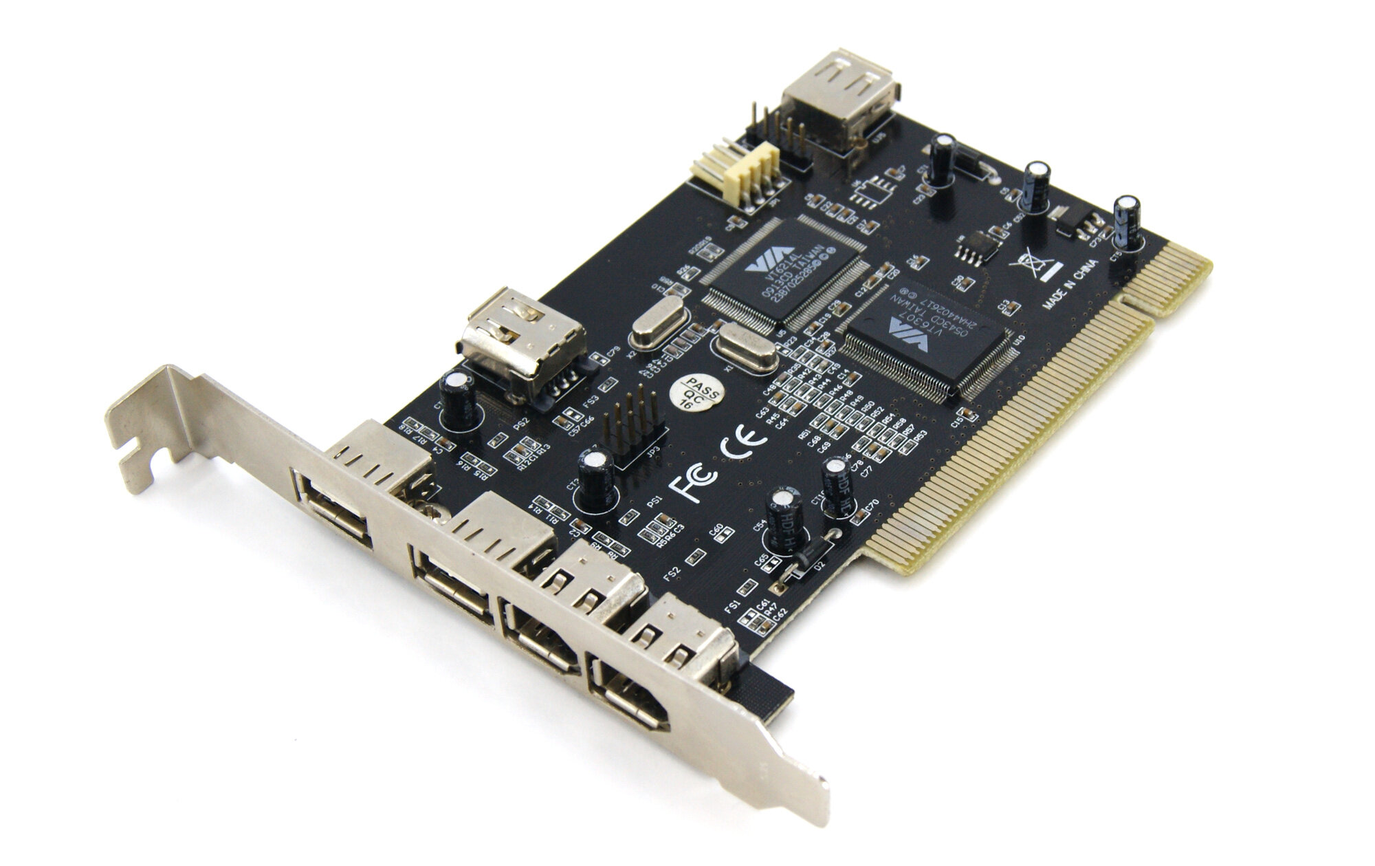 Контроллер PCI to USB 2.0 (2ext 1int) + IEEE1394 (6pin 2ext 1int)