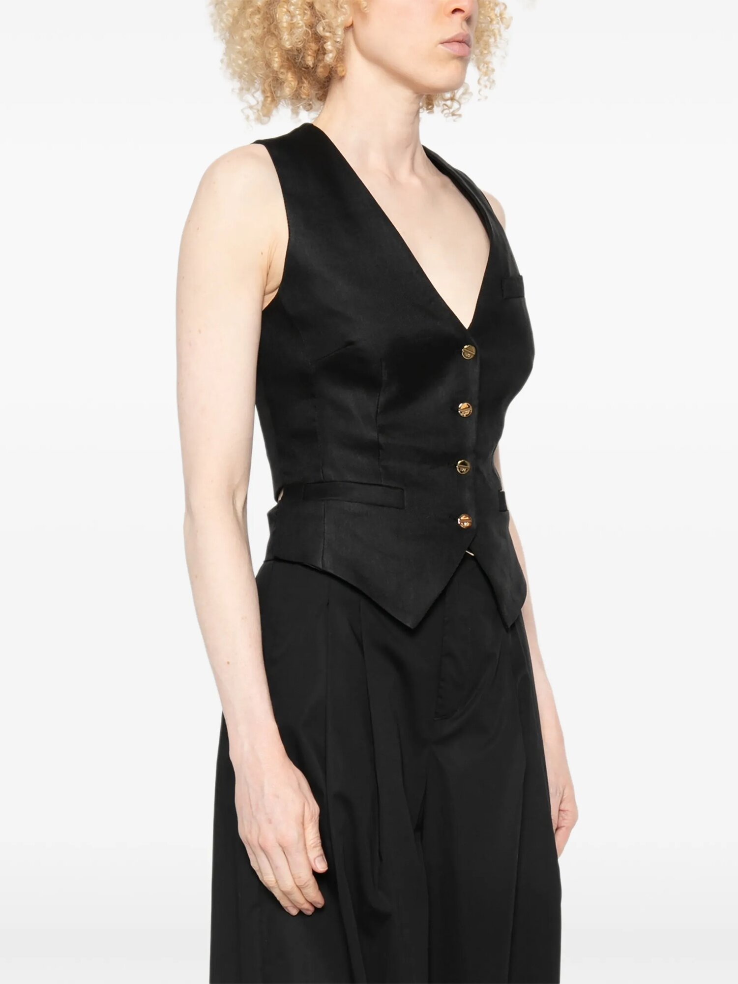 Пальто Elisabetta Franchi Button-up waistcoat, размер 46 — фото 1