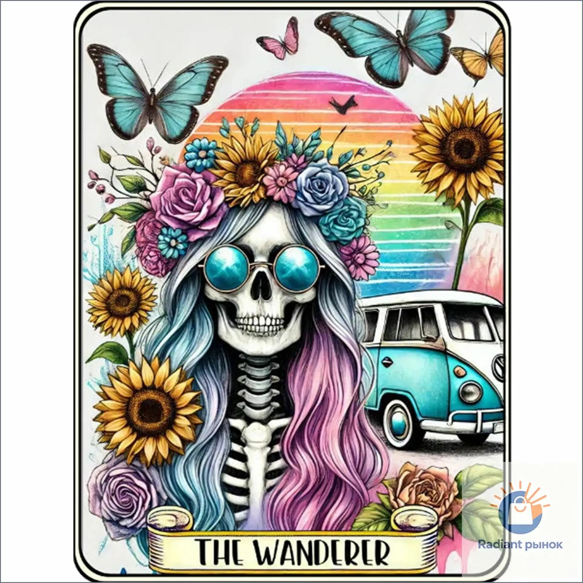 Вышивка крестом Boho Wanderer, хлопковая канва 11CT, 50 65 см