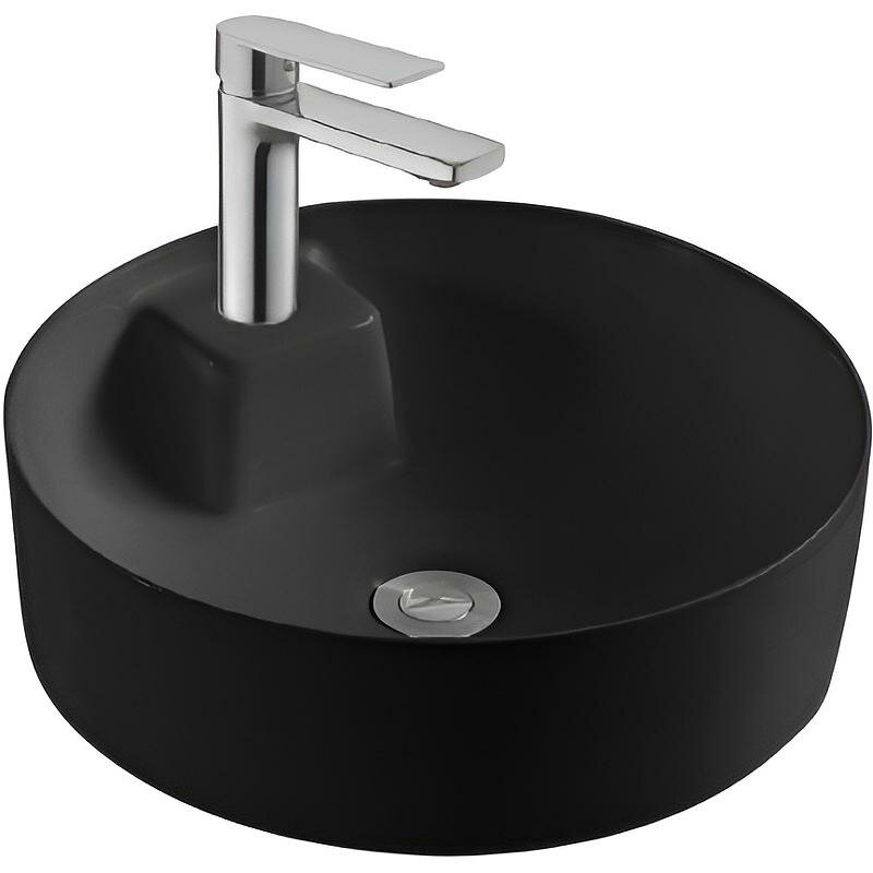 Раковина накладная Aquatek Европа 40 AQ5212-MB Черная матовая, санфарфор