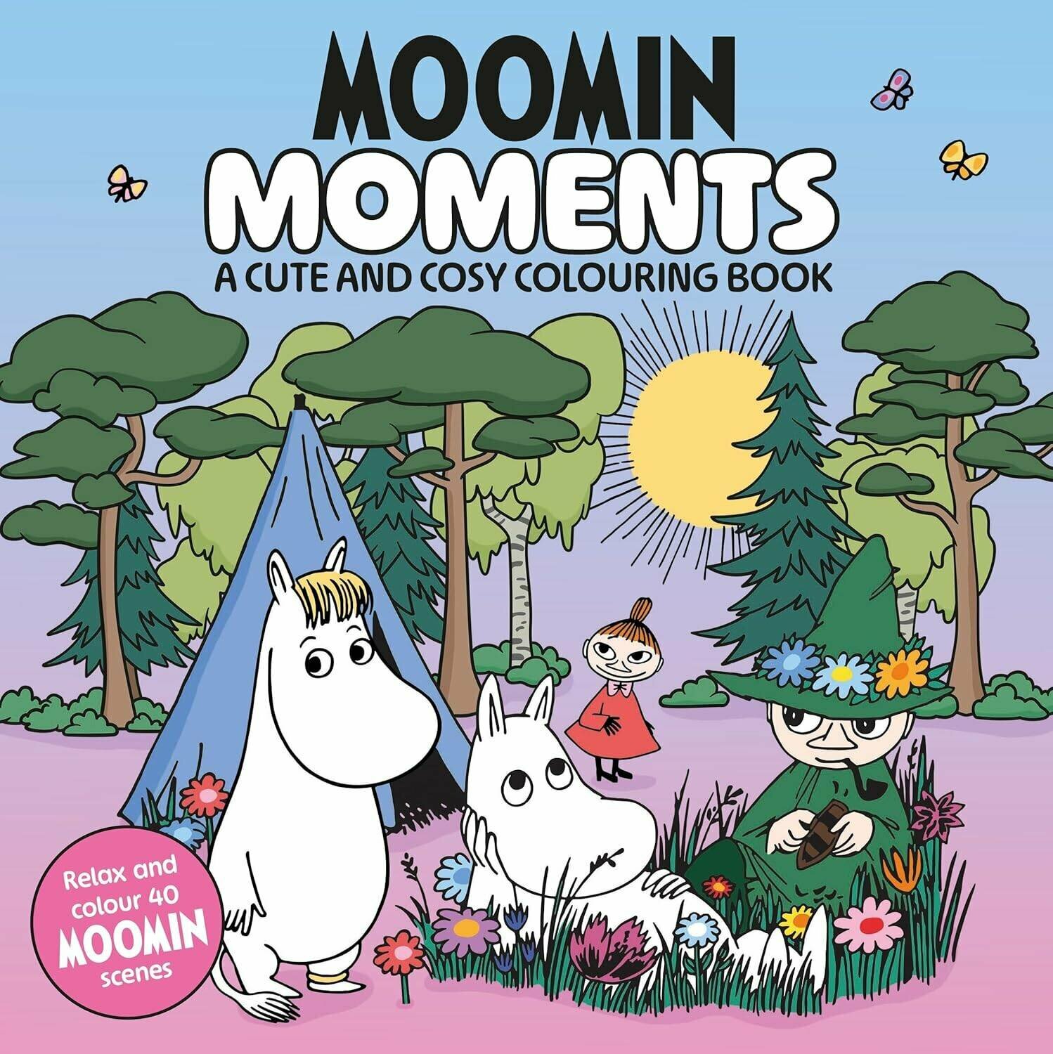 Tove Jansson. Moomin Moments colouring book (Tove Jansson) Моменты из жизни Муминов раскраска (Туве Янссон) /Книги на английском языке