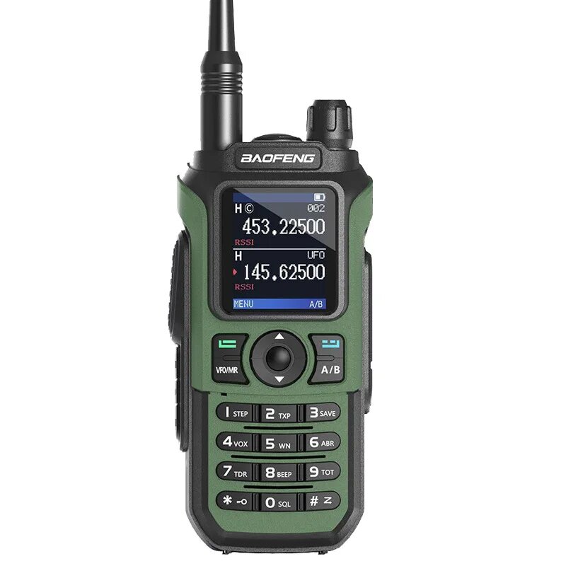 BAOFENG UV-21 Pro, Черно-зеленая рация, EURO