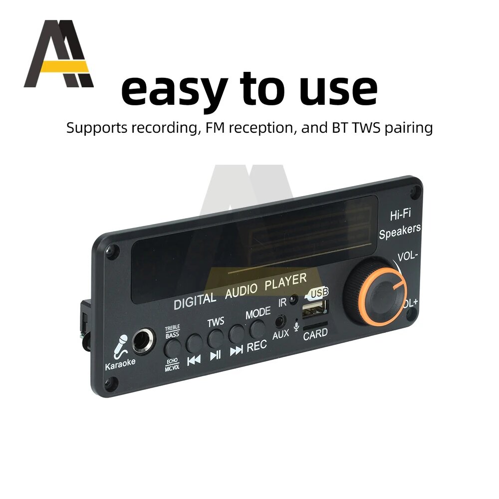 Aideepen MP3-декодер Bluetooth 12В, Цвет: B — фото 1