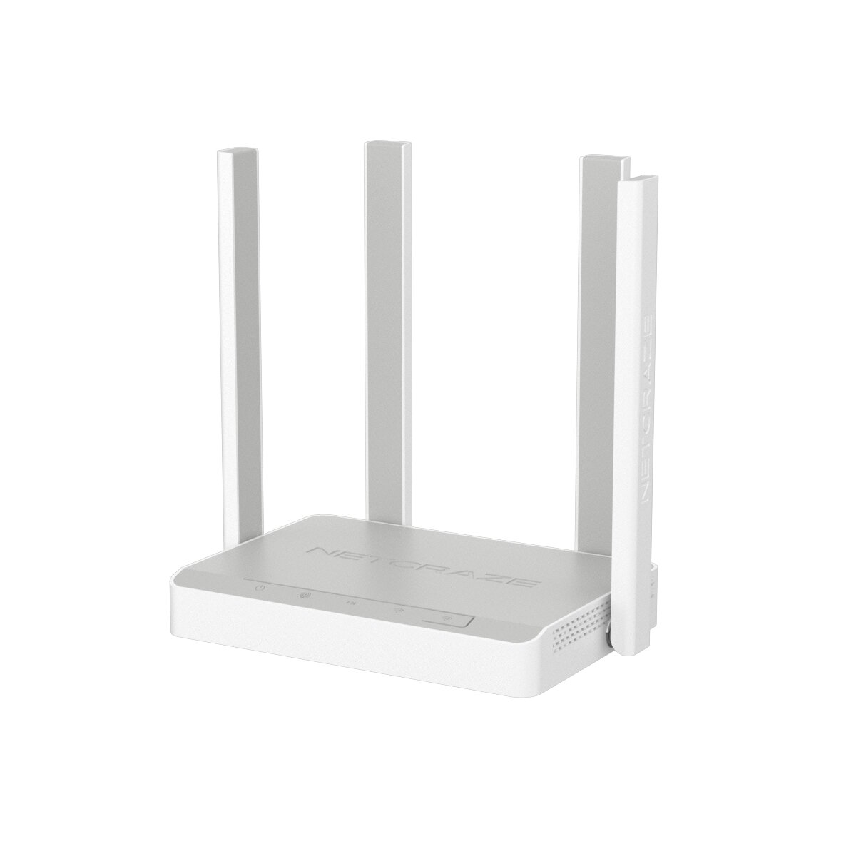 Гигабитный интернет-центр Netcraze Speedster 4G+ (NC-2911) Mesh Wi-Fi 5 AC1200, 4-портовым Smart-коммутатором и переключателем режима роутер/ретранслятор, серый