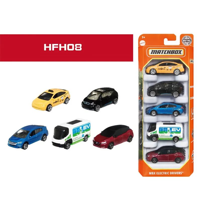 Машинка Matchbox 2025 Всего 5 автомобилей MBX ELECTRIC DRIVERS