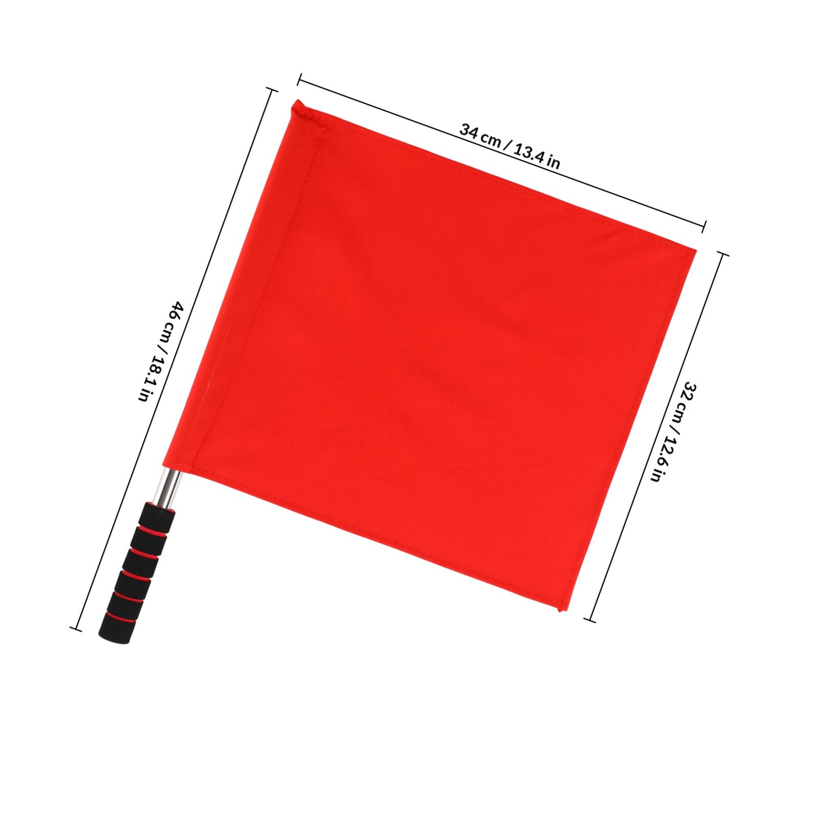 Судейские Флаги Из Полиэстера 2 Шт Цвет Красный Размер 46.00X35.00X32.00Cm