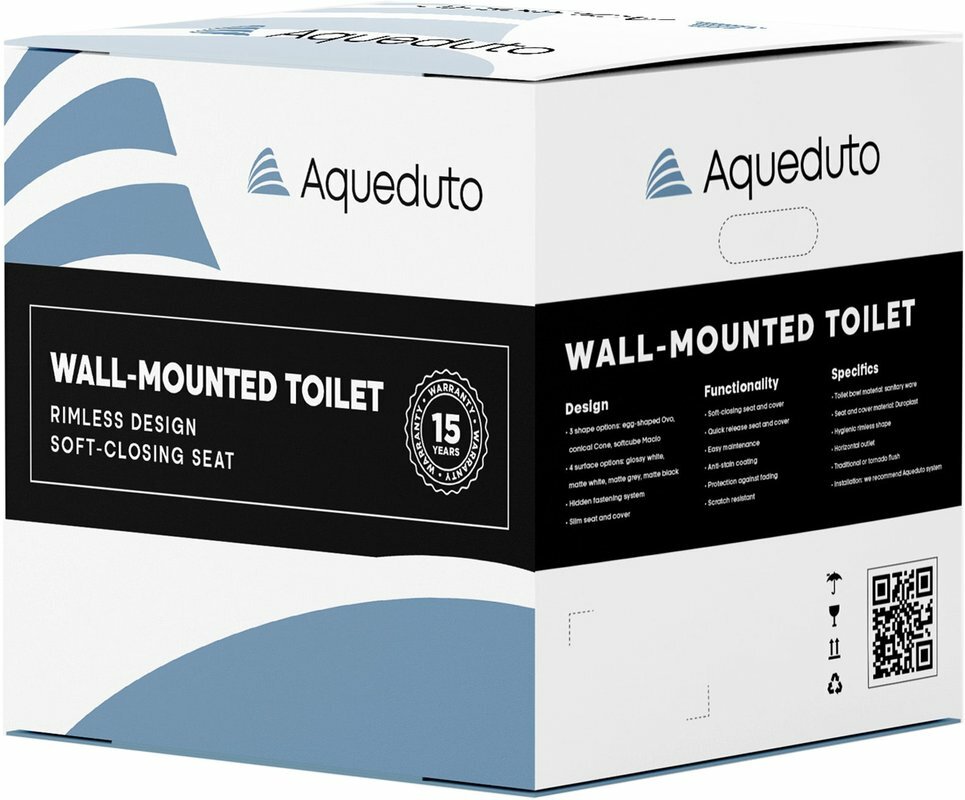 Унитаз подвесной Aqueduto Macio MAC0140 — фото 1