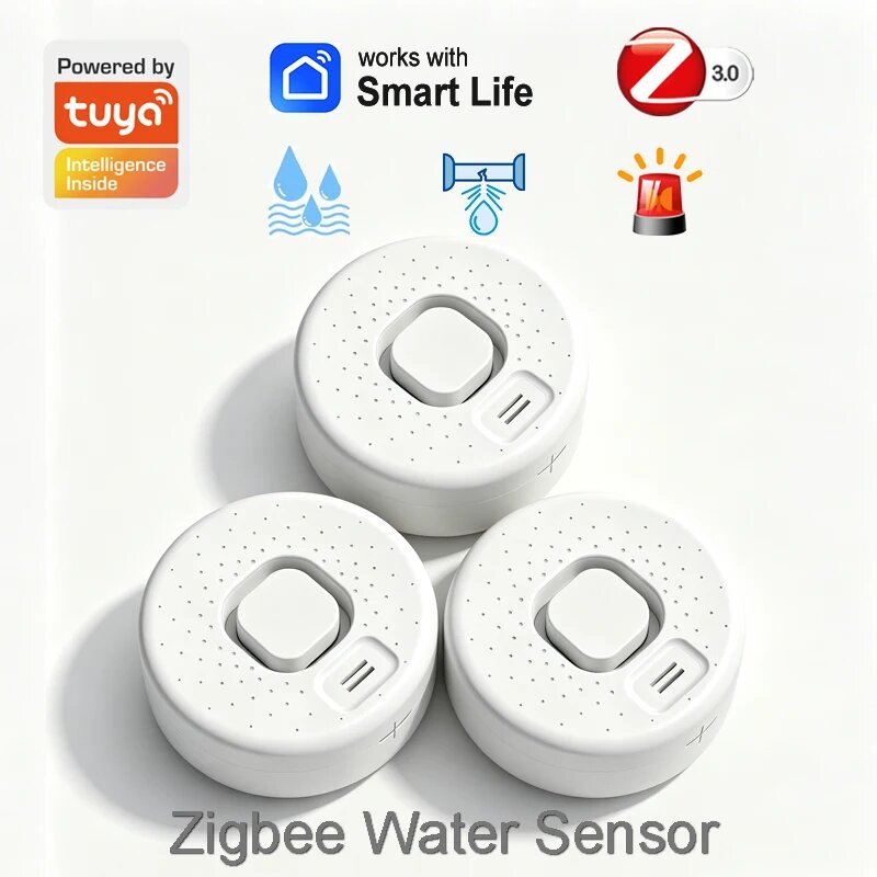 Earykong Smart Water Leak Detector WiFi Zigbee Version 3pcs