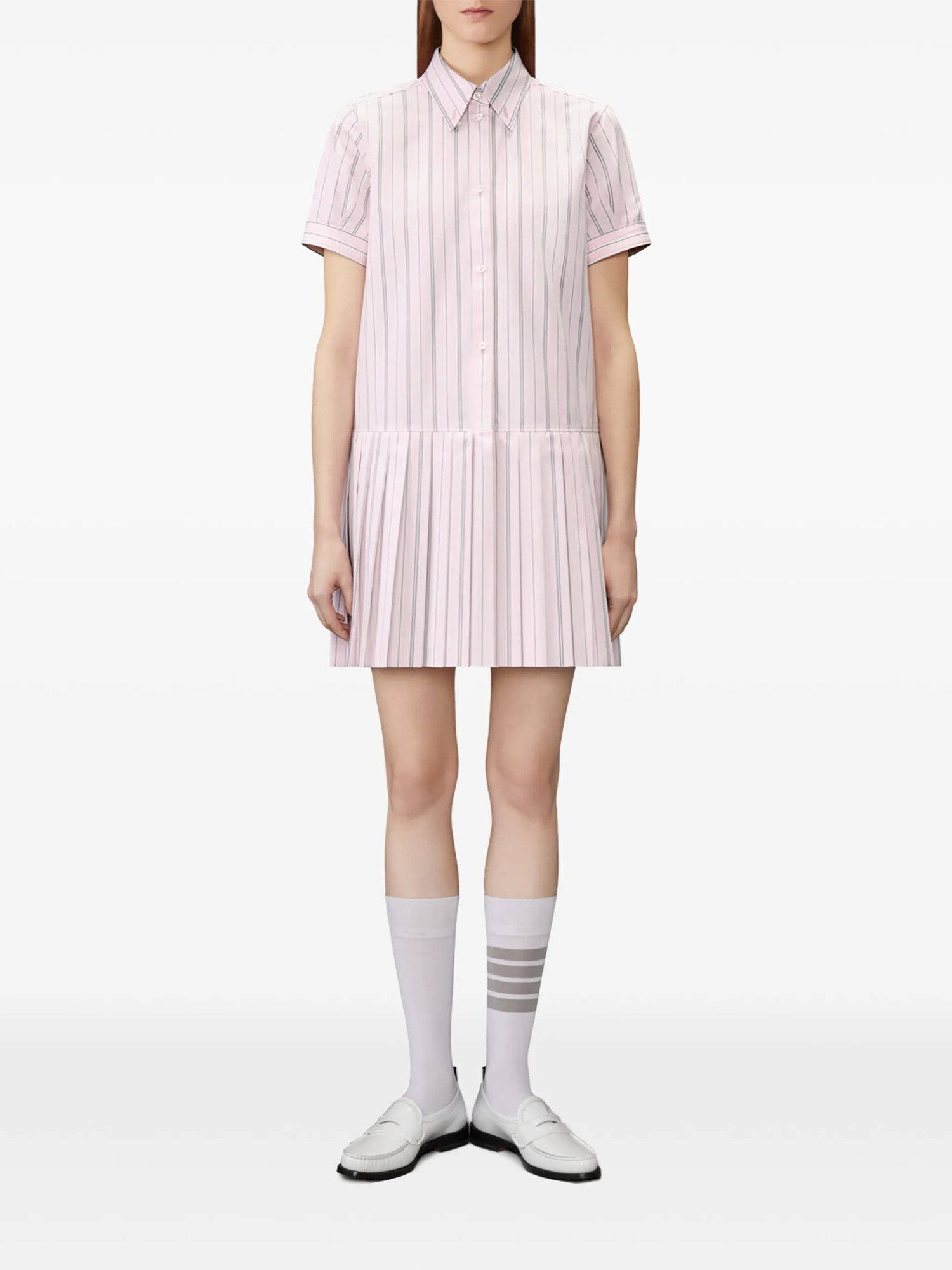 Платье THOM BROWNE, размер 46, коралловый/розовый — фото 1