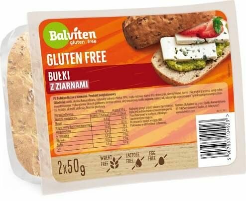 Длинные булочки с семечками Balviten без глютена 5 шт x 100г