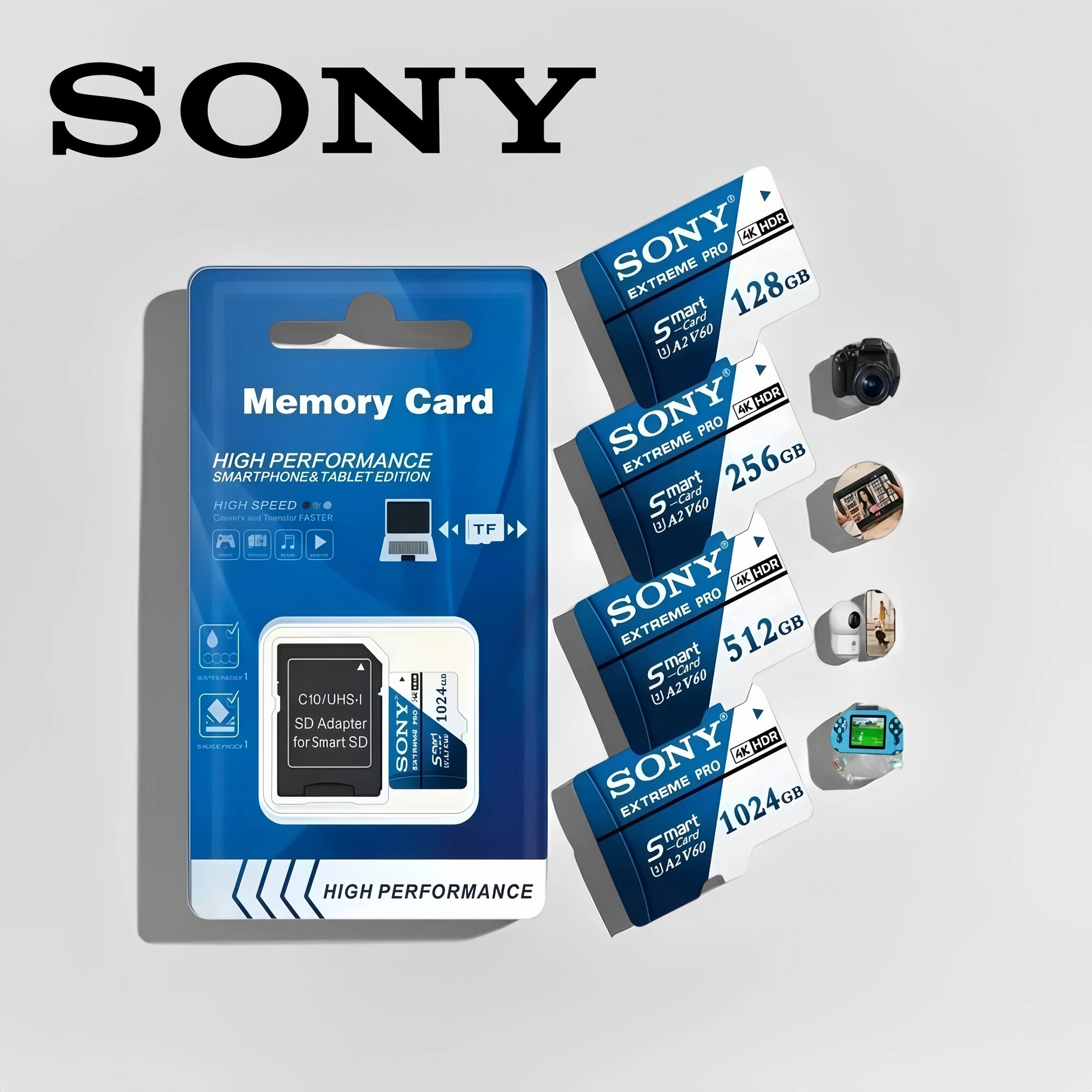 Sony Extreme Pro Micro SD карта памяти 128GB/256GB/512GB/1TB 128 ГБ
