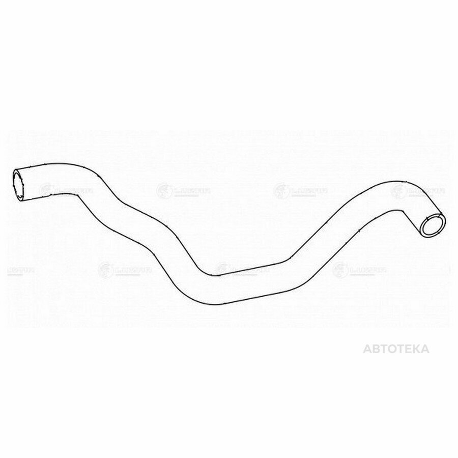 Патрубок радиатора Москвич 3 (22-)/JAC JS4 (20-) 1.5T верх. (EPDM 1 шт.) охл. LUZAR LPK3003