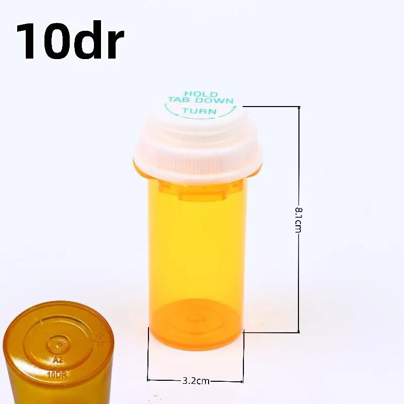 Пластиковые бутылки для таблеток 5/10/20 шт. 10dr 20pcs B