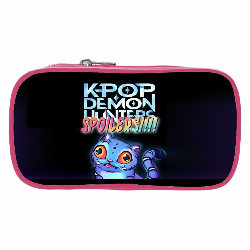 Розовая настраиваемая кейс для карандашей с темой K-Pop для детей, школьная канцелярская сумка с дизайном DIY, удобная