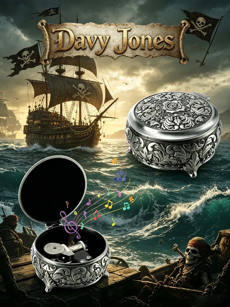 Дэвид Джонс.(Davy Jones) Музыкальная коробка для друзей, детей, девочек, жен, родителей на Рождество, день рождения, подарки к празднику.