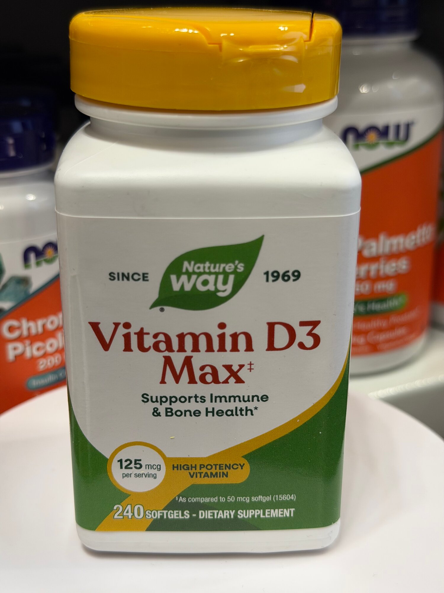 Nature’s Way Vitamin D3 Max 5000, для укрепления иммунитета 240 гелевых капсул