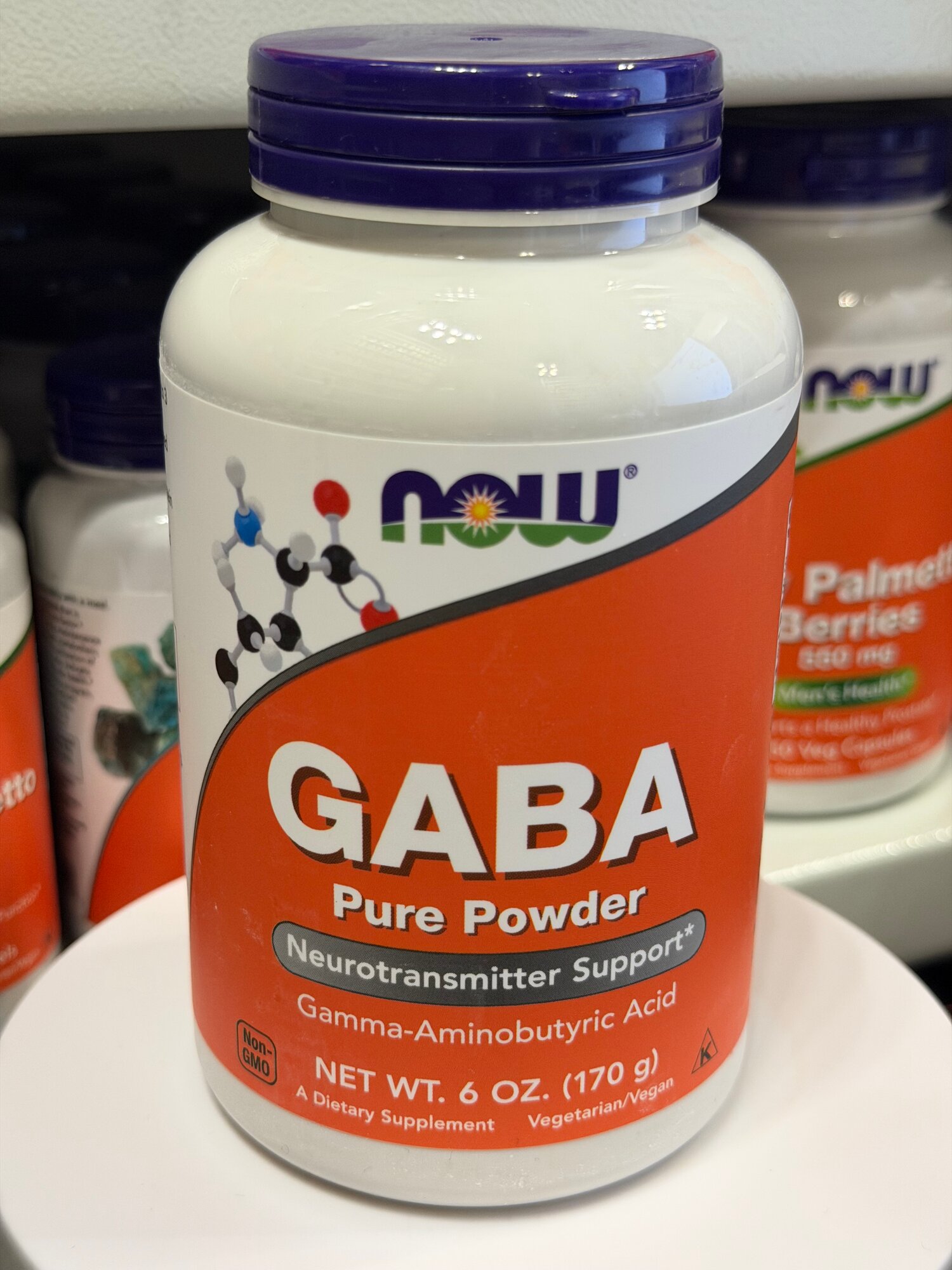 NOW Gaba Pure Powder для улучшения работы мозга и снятия стресса (170 гр)
