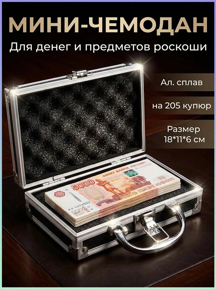 Мини чемодан для денег подарочный конверт на свадьбу день рождения Hao hao