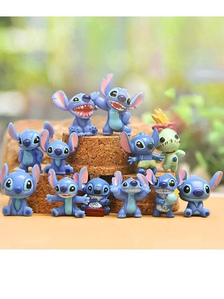 Hабор фигурок Лило стич lilo stitch аниме игрушки для детей 12шт