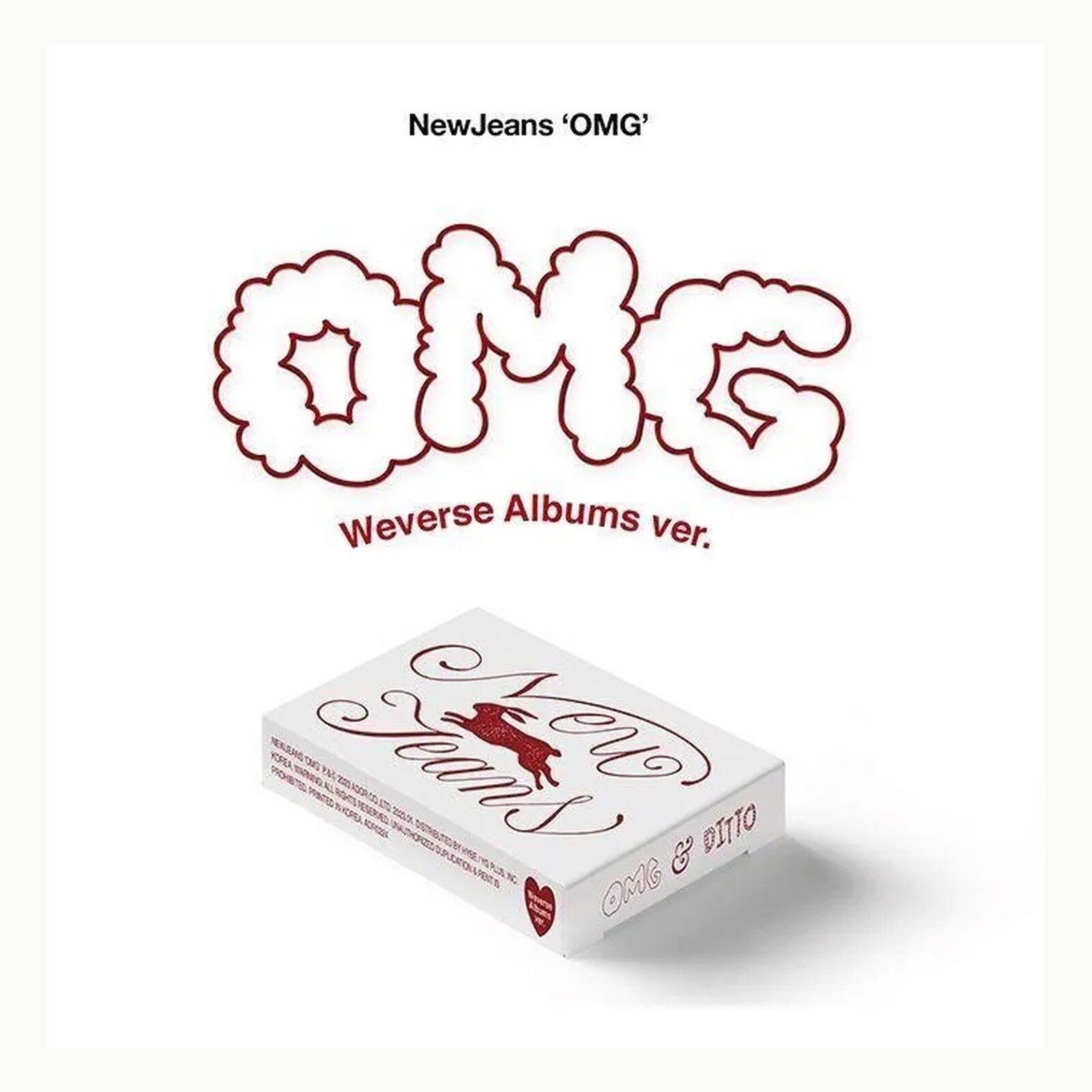 Музыкальный диск NewJeans'OMG'Weverse Albums ver. K-pop CD Box Set Южная Корея