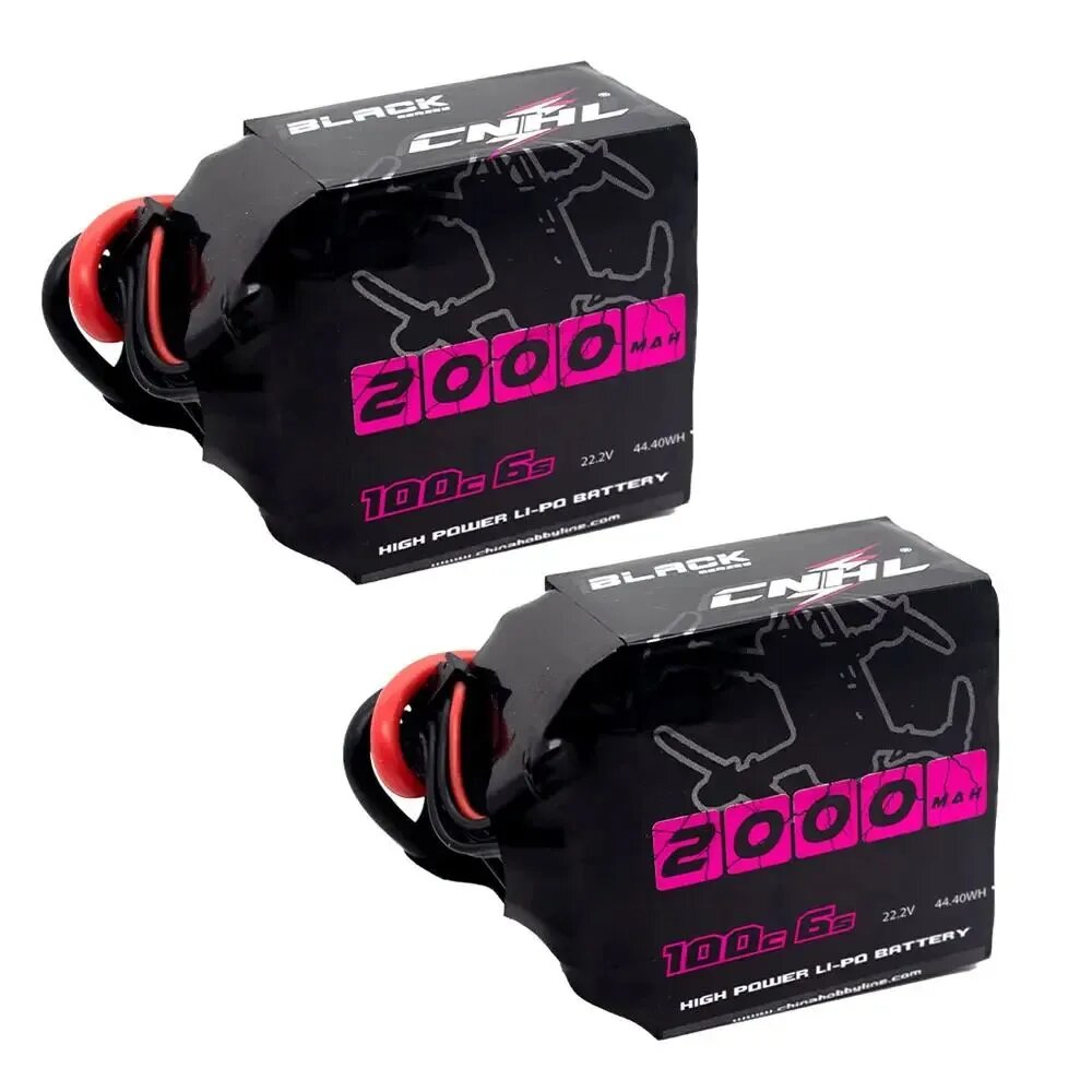 Аккумулятор 2pcs CNHL Lipo Battery 3S 4S 6S 2000mAh 11.1V 14.8V 22.2V 100C With XT60 Plug