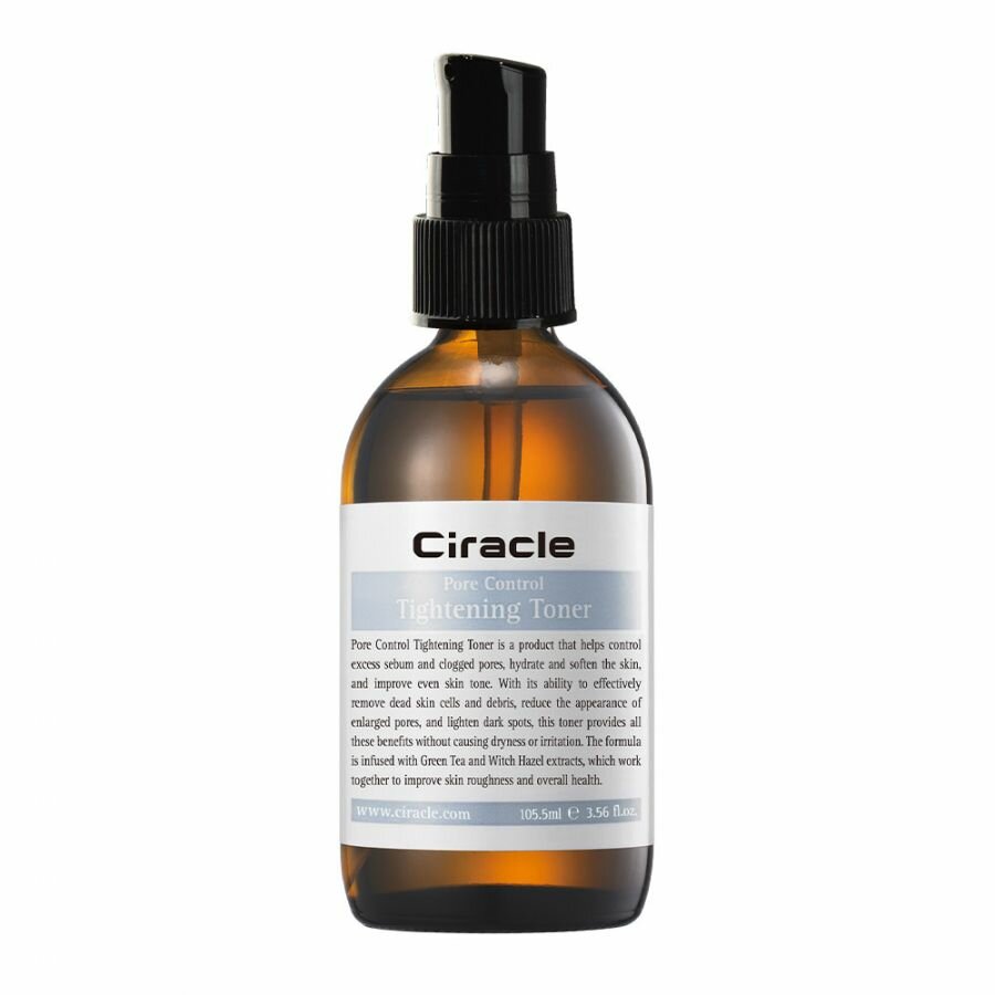 CIRACLE Pore Control Tightening Toner Сужающий поры тонер для лица с экстрактами зелёного чая и солодки 105мл