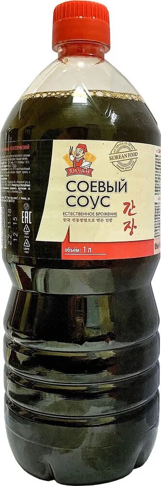 Соус соевый Ямчан/Сен сой, 1 л