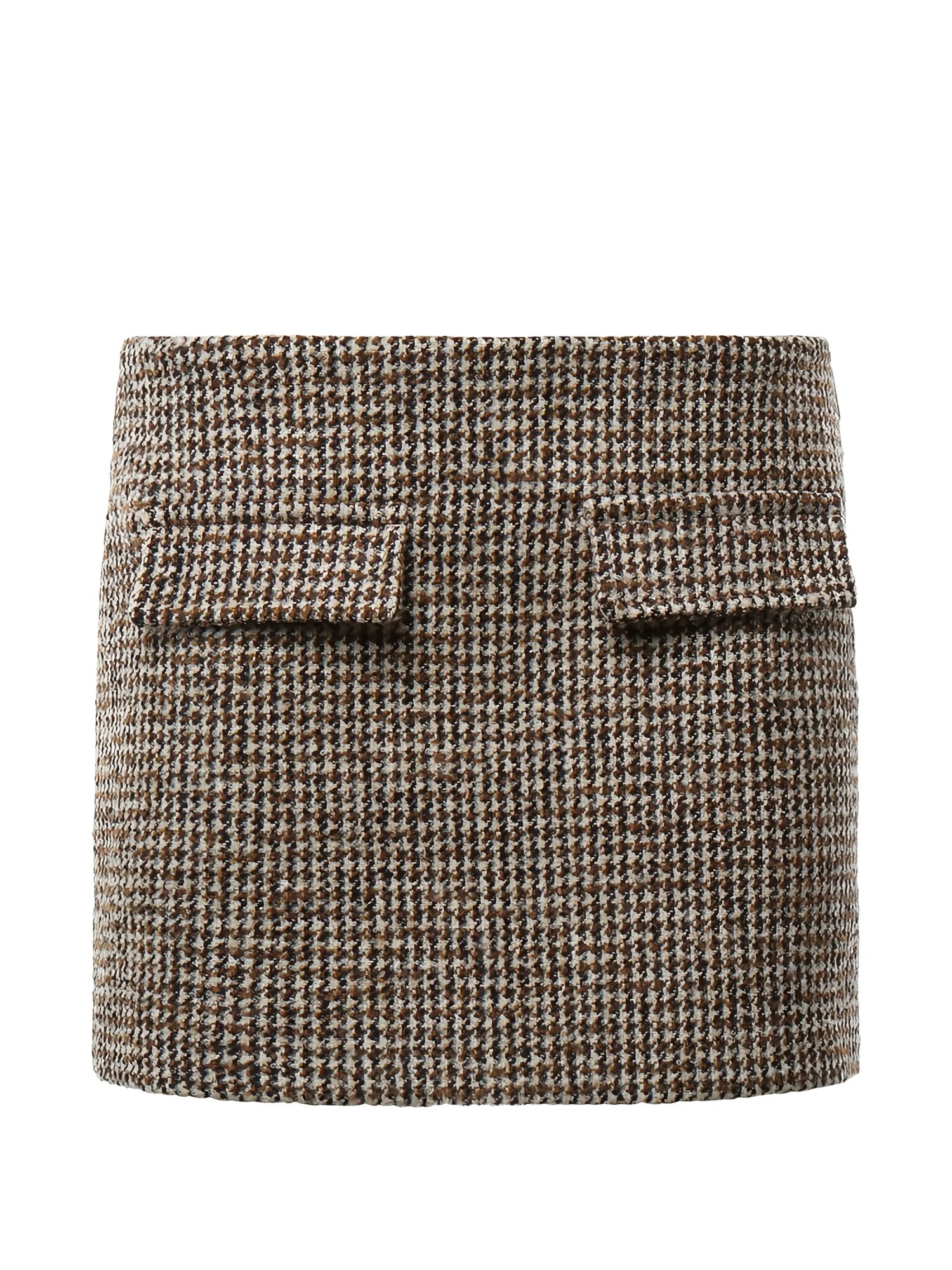 Юбка Dondup Houndstooth-pattern flap-pocket skirt
