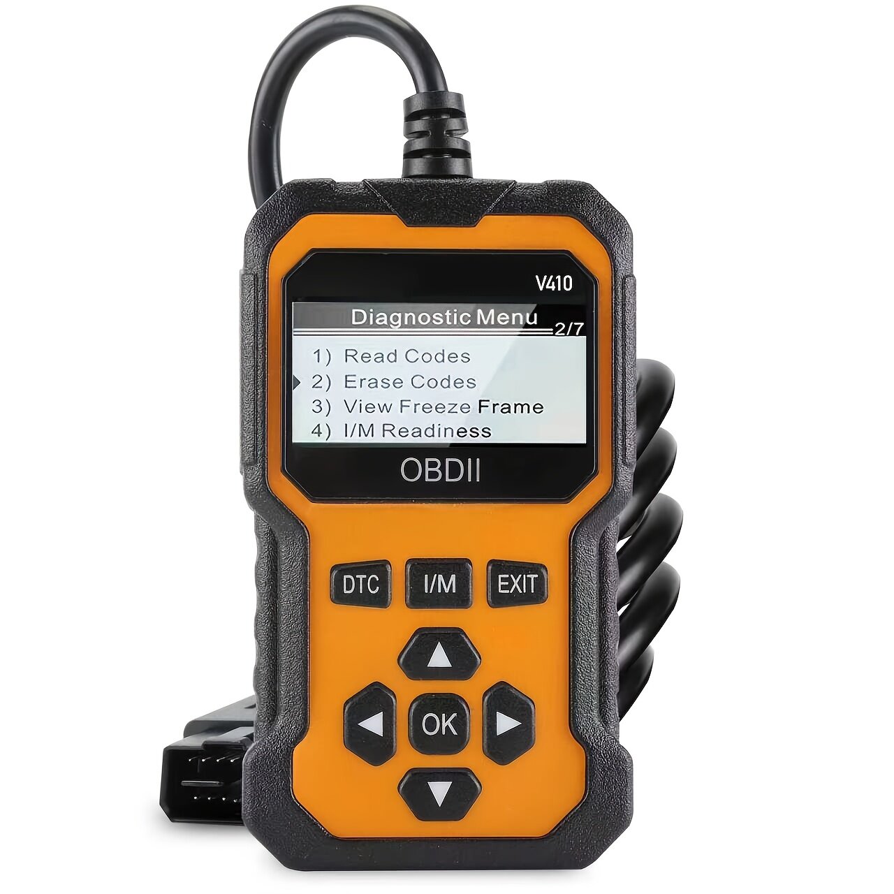 Сканер OBD2 2026 модель, считыватель кодов неисправностей двигателя, питание от OBD, тест батареи, поток данных в реальном времени, совместимость с протоколами OBD II для автомобилей 1996 года и новее, без необходимости в батарее, цвет: абр