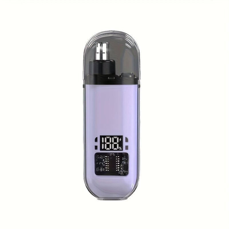 Перезаряжаемый триммер для носа и ушей USB, для мужчин и женщин, для ухода за бровями и волосами на лице, фиолетовый