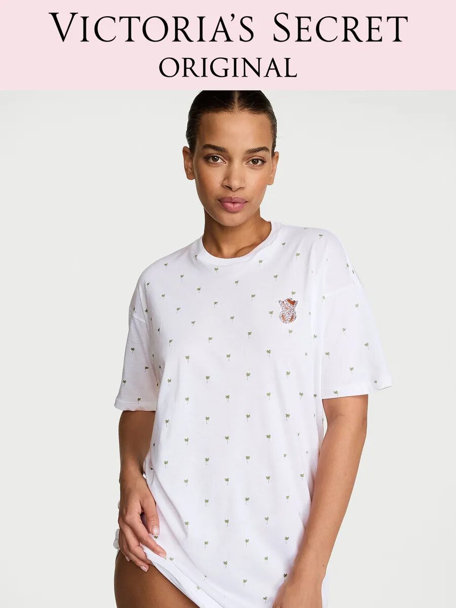 Сорочка 100% Cotton Oversize Sleep Tee