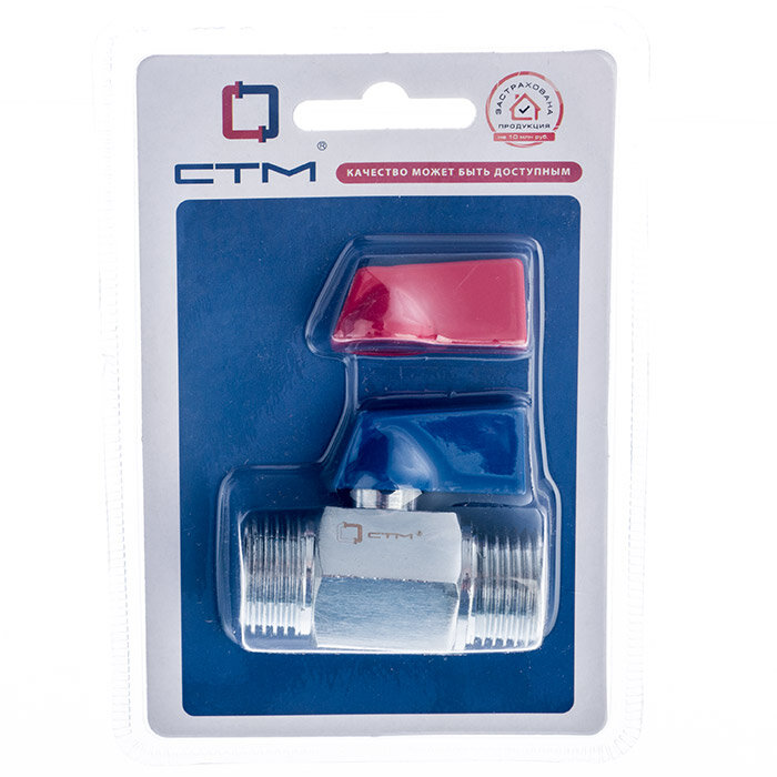 Сантехнический кран Comfort Factor Шаровой, мини, 0,5 дюйма, ш/ш (CWMMM012)