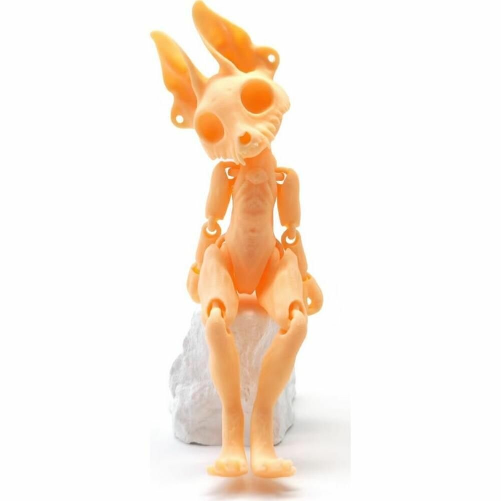 Кошка скелетошка, Антистресс-Игрушка. Подвижная. Коллекционная фигурка